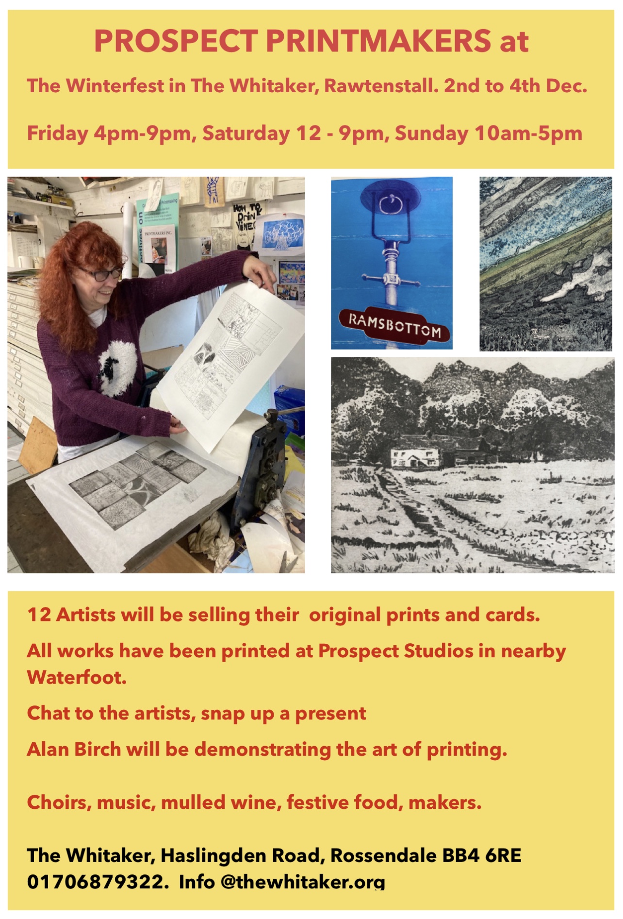 Prospect Printmakers at WinterFest – Stockport In Print